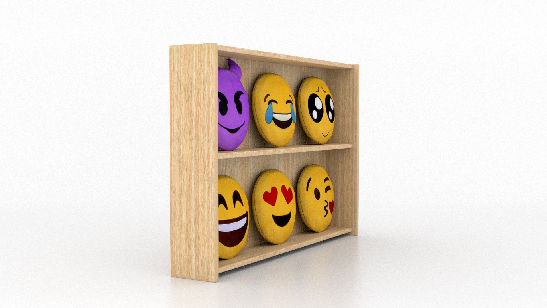 3D Emoji Cushion Shelf Model - TurboSquid 1795669