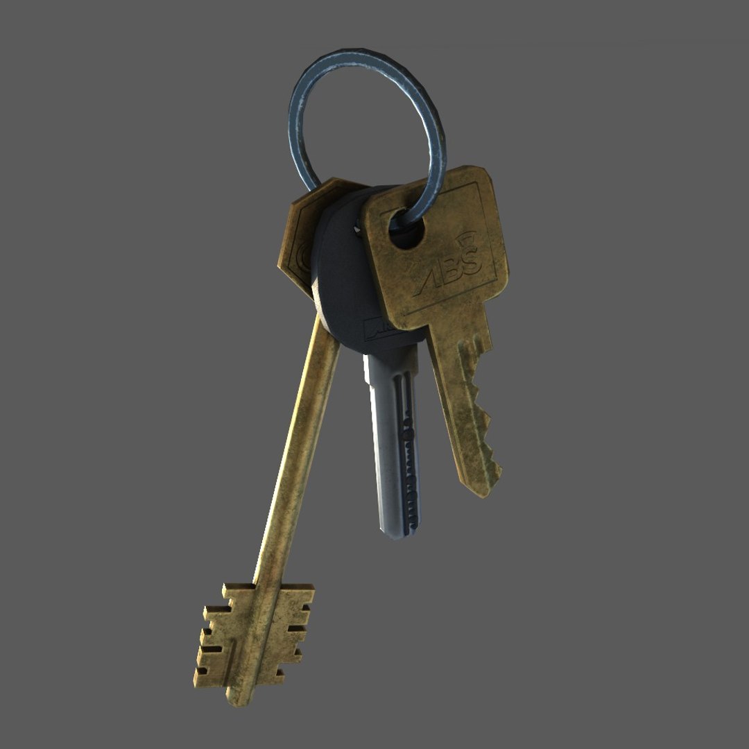 Door Keys 3d Model