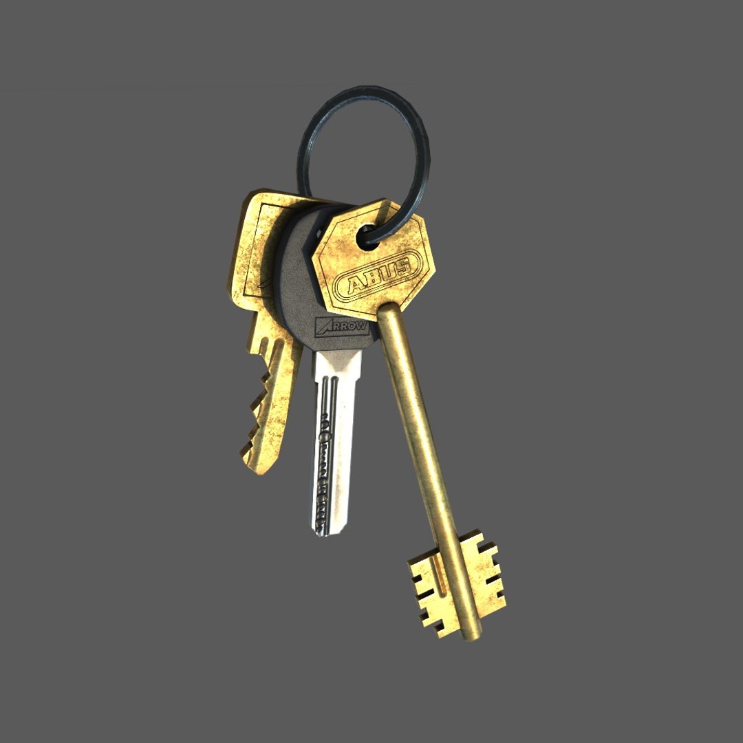 Door Keys 3d Model