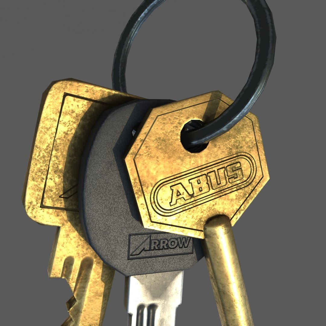 Door Keys 3d Model