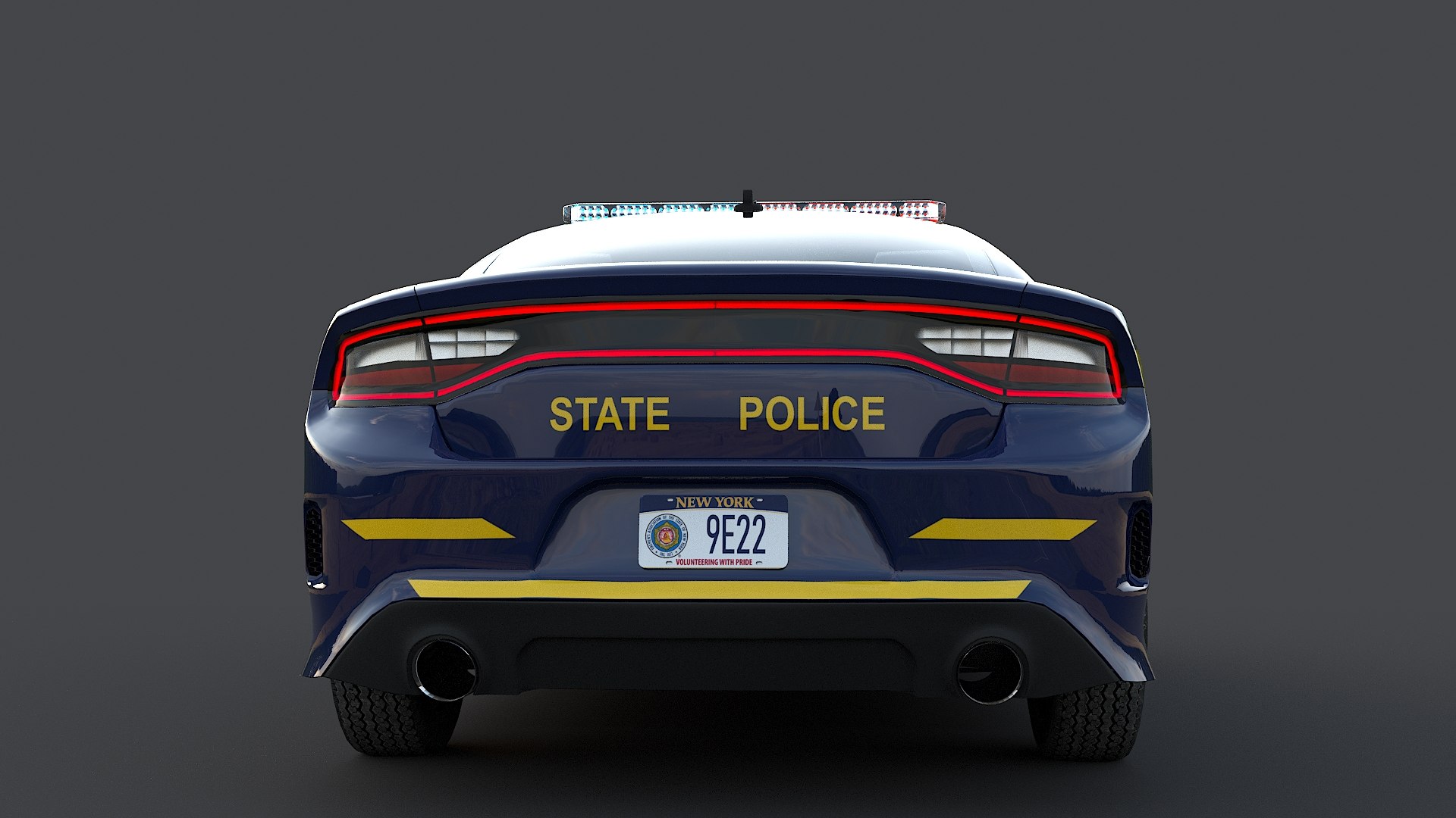 Dodge Charger Hellcat NY State Police Model - TurboSquid 1712355