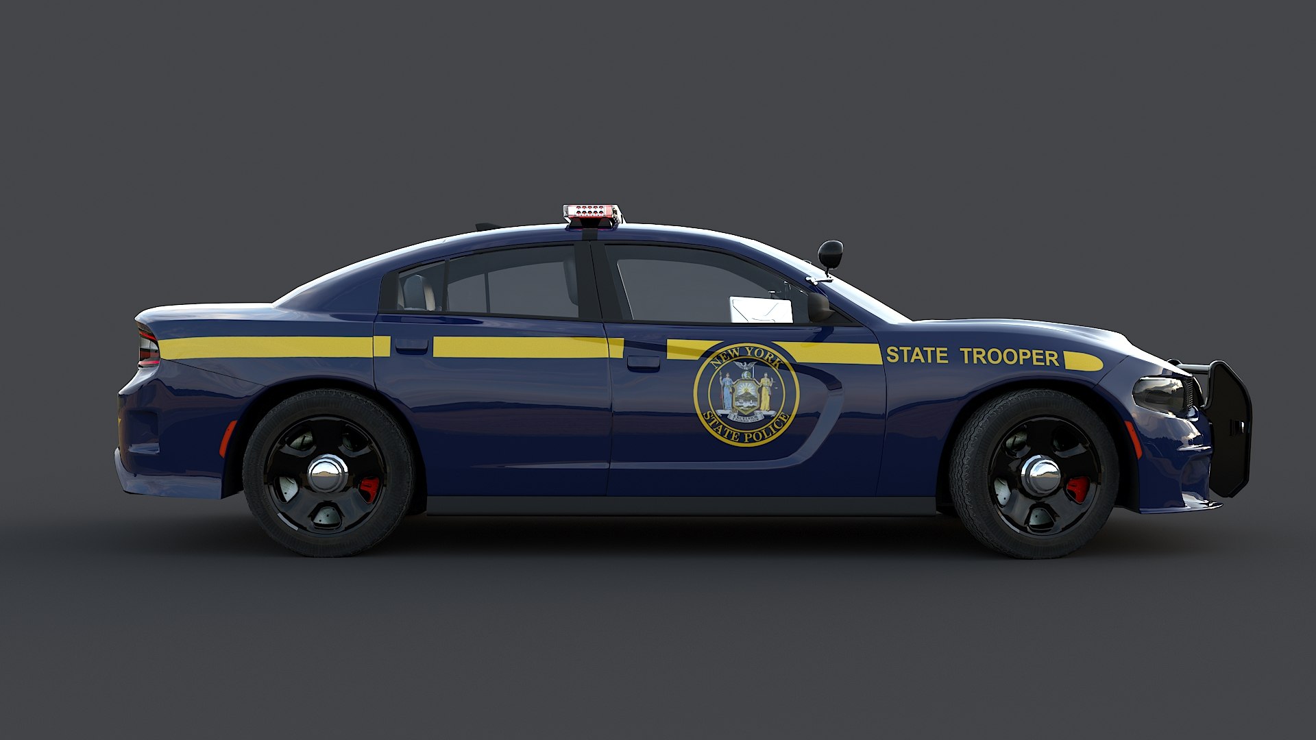 Dodge Charger Hellcat NY State Police Model - TurboSquid 1712355