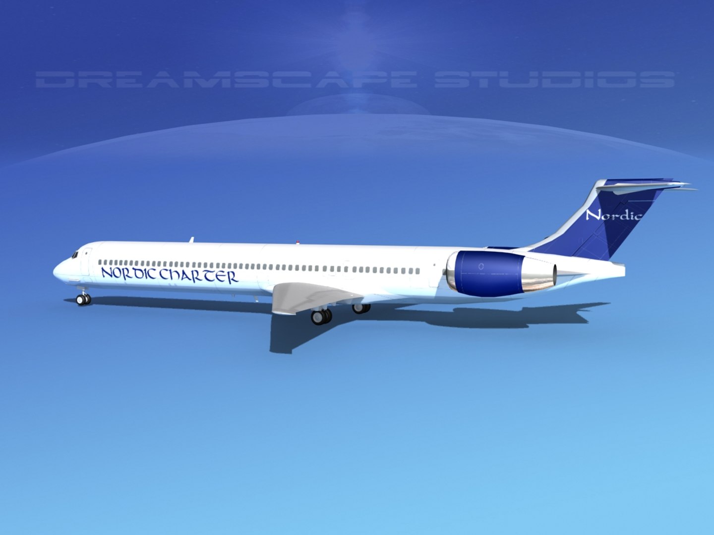 3d Model Md-90 Charter