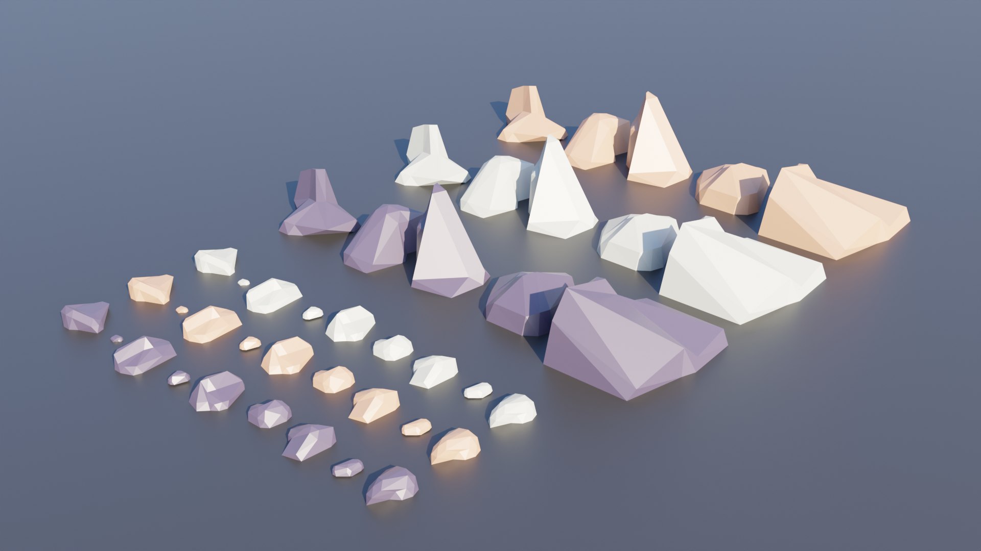 3D stones 2 model - TurboSquid 2084012