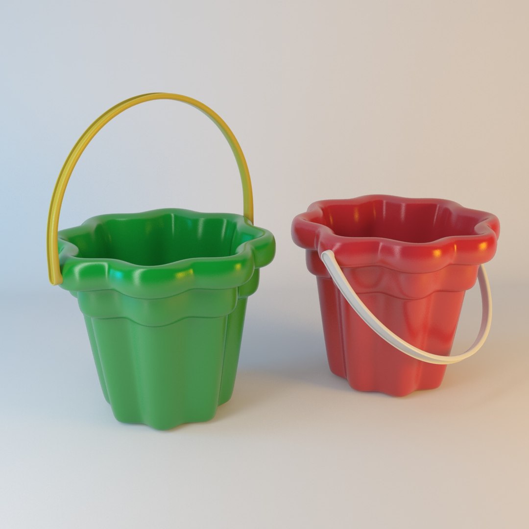 toy bucket 3d c4d