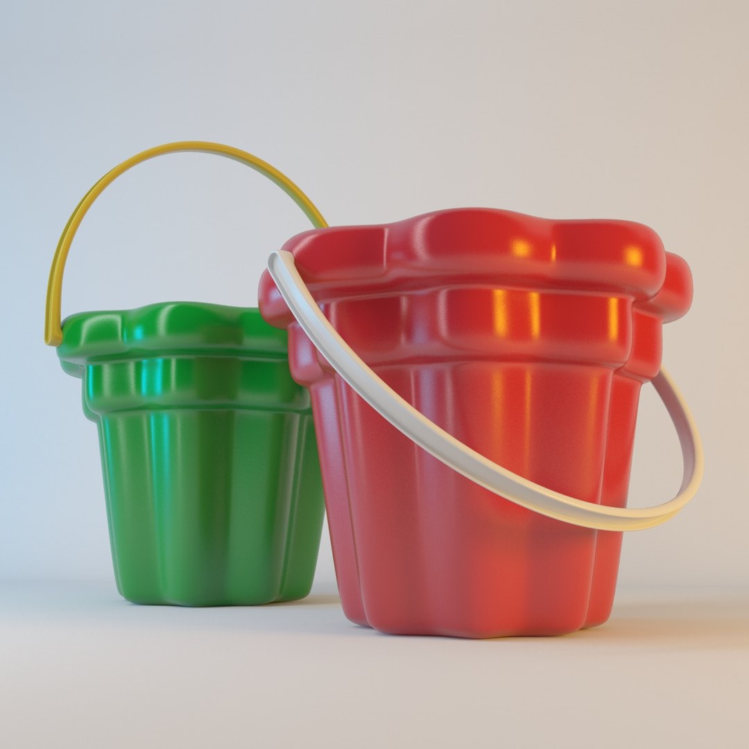 toy bucket 3d c4d