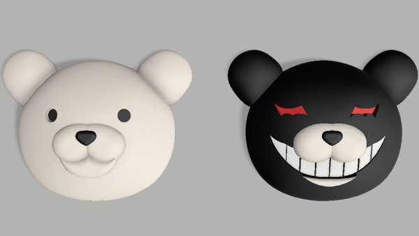 modèle 3D de Junko Enoshima hair bears - TurboSquid 1990738