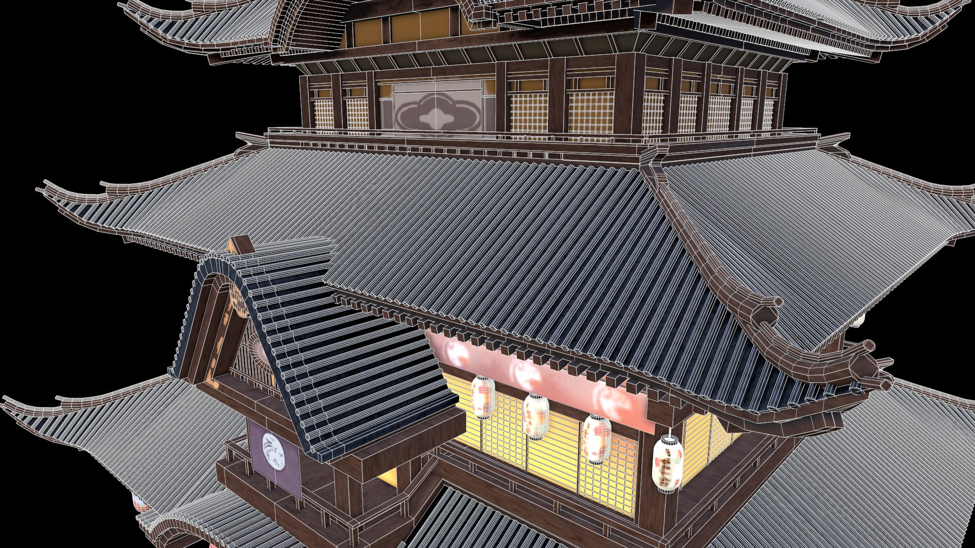 3D Korean Temple Model - TurboSquid 1530174