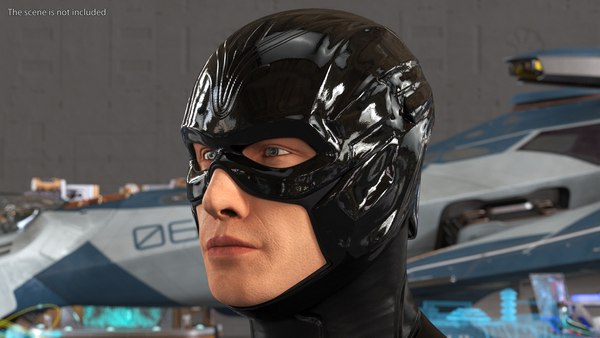 modelo 3d Black Suit Superhero Rigged - TurboSquid 2073105