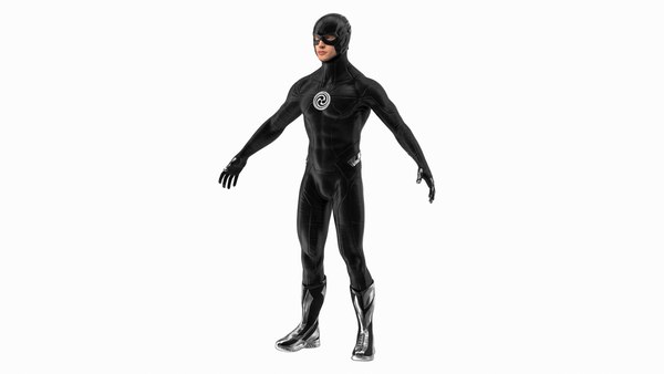 modelo 3d Black Suit Superhero Rigged - TurboSquid 2073105
