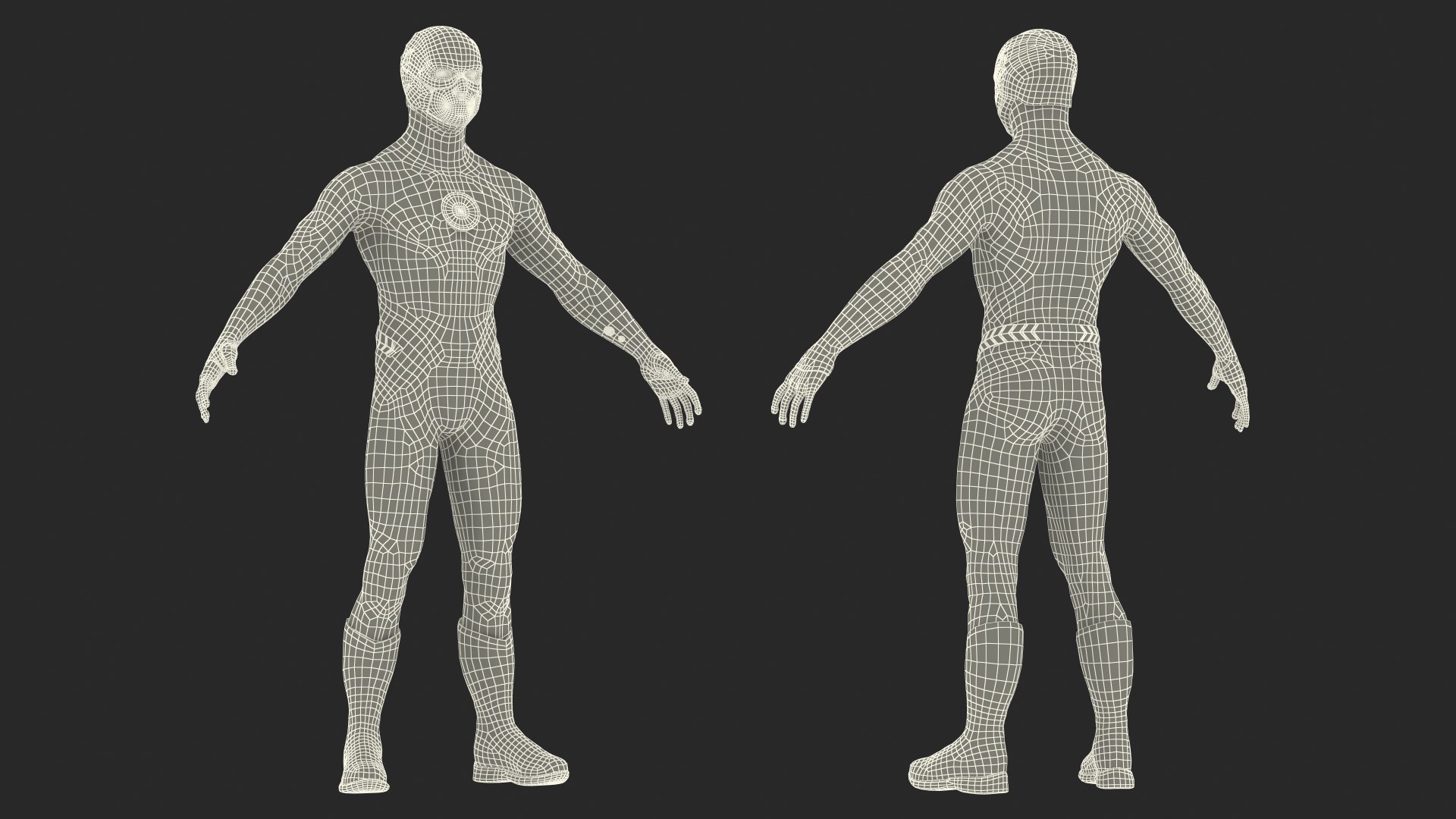 Black Suit Superhero Rigged 3D Model - TurboSquid 2073105