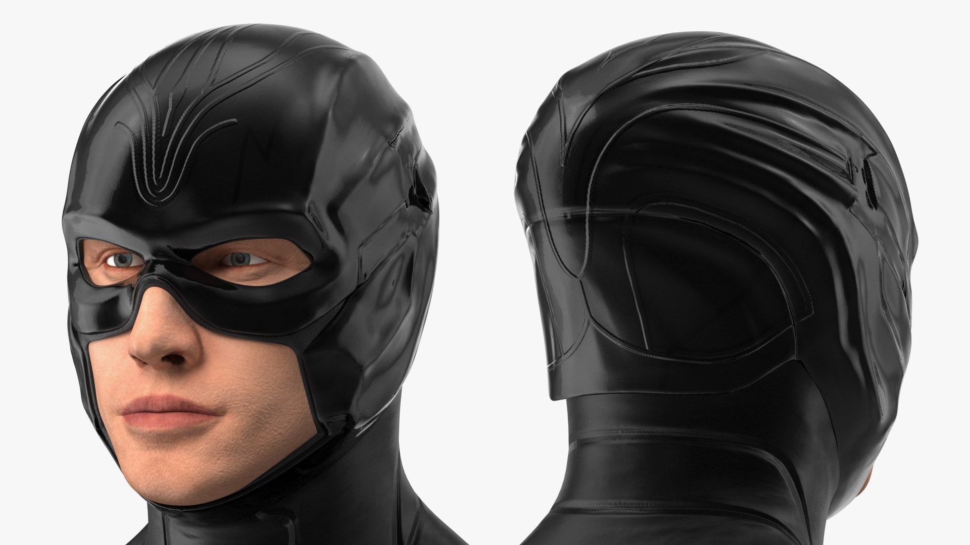 Black Suit Superhero Rigged 3D Model - TurboSquid 2073105