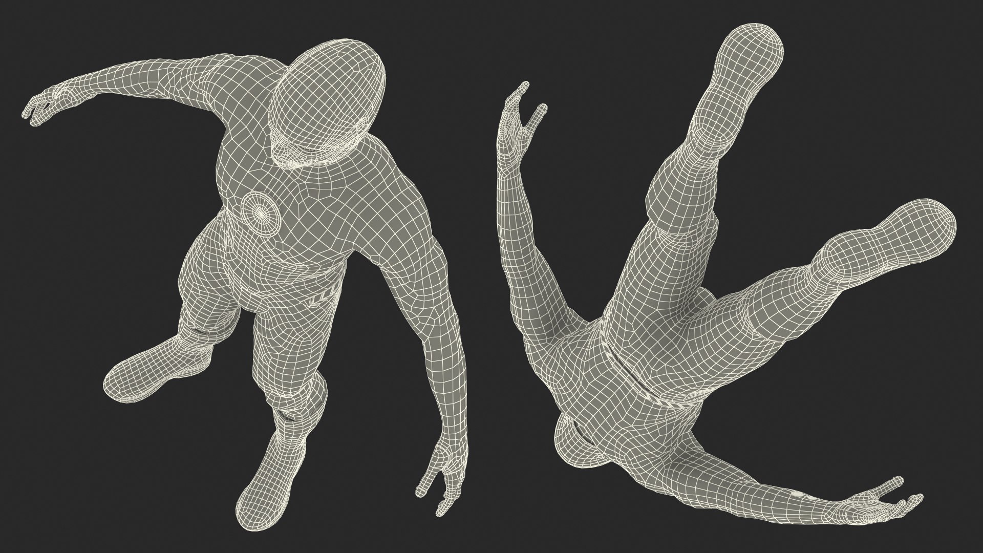 Black Suit Superhero Rigged 3D Model - TurboSquid 2073105