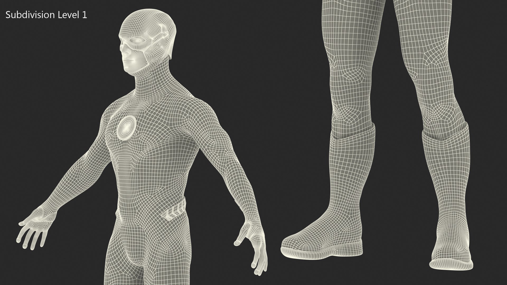 Black Suit Superhero Rigged 3D Model - TurboSquid 2073105