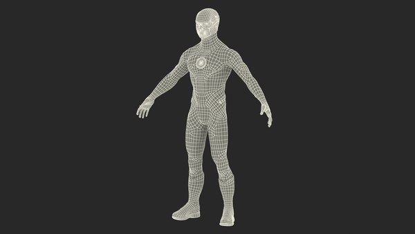 modelo 3d Black Suit Superhero Rigged - TurboSquid 2073105