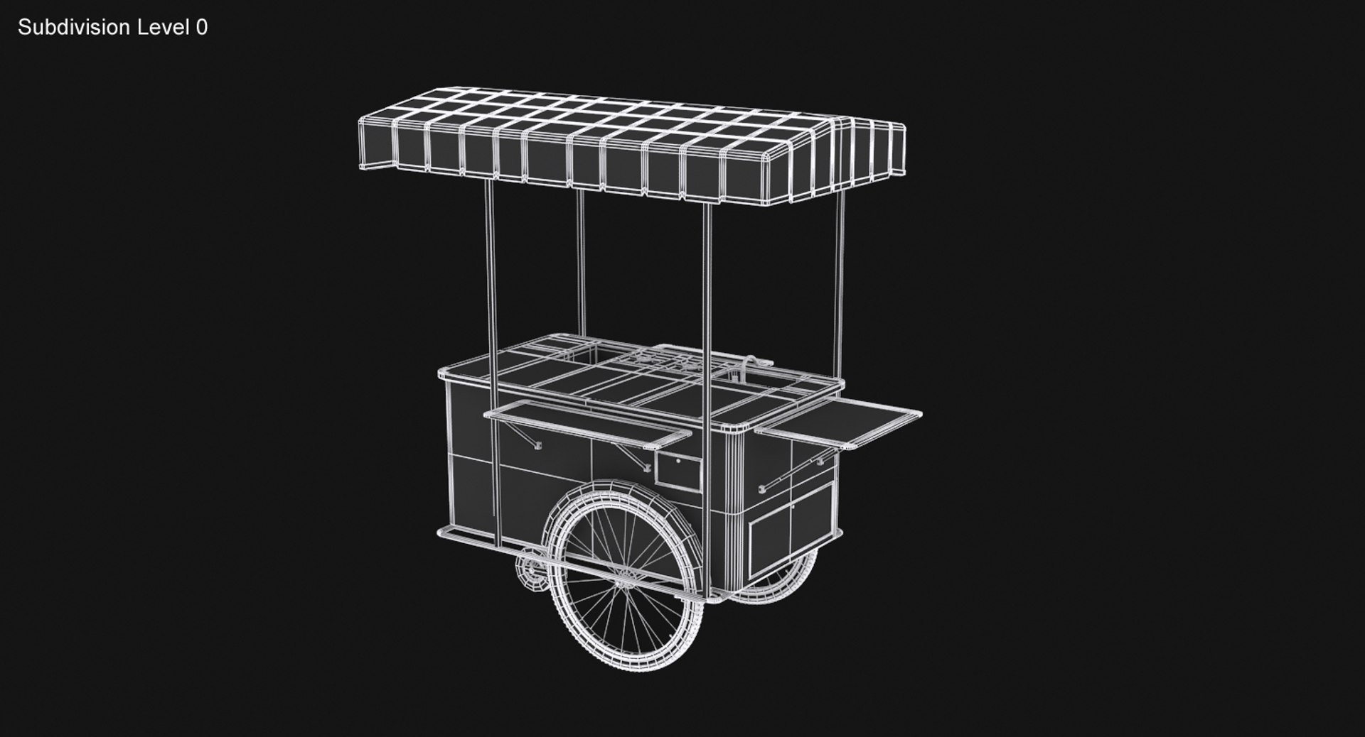 3D Street Food Cart Model - TurboSquid 1186411