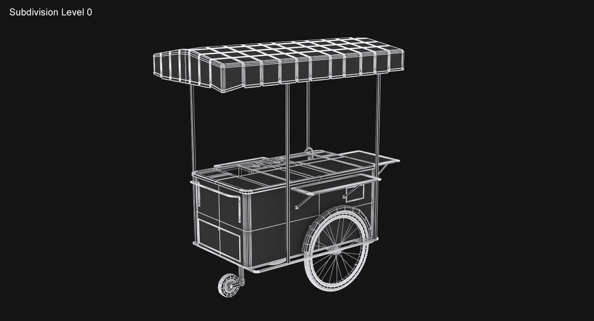 3D street food cart model - TurboSquid 1186411