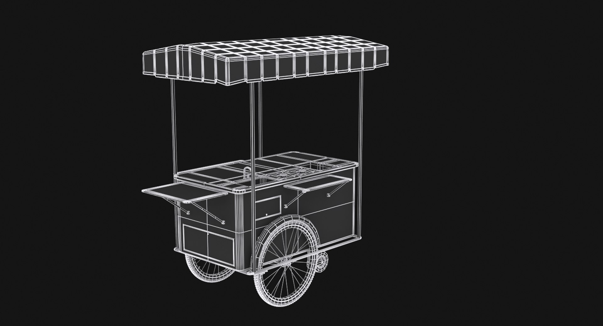 3D Street Food Cart Model - TurboSquid 1186411