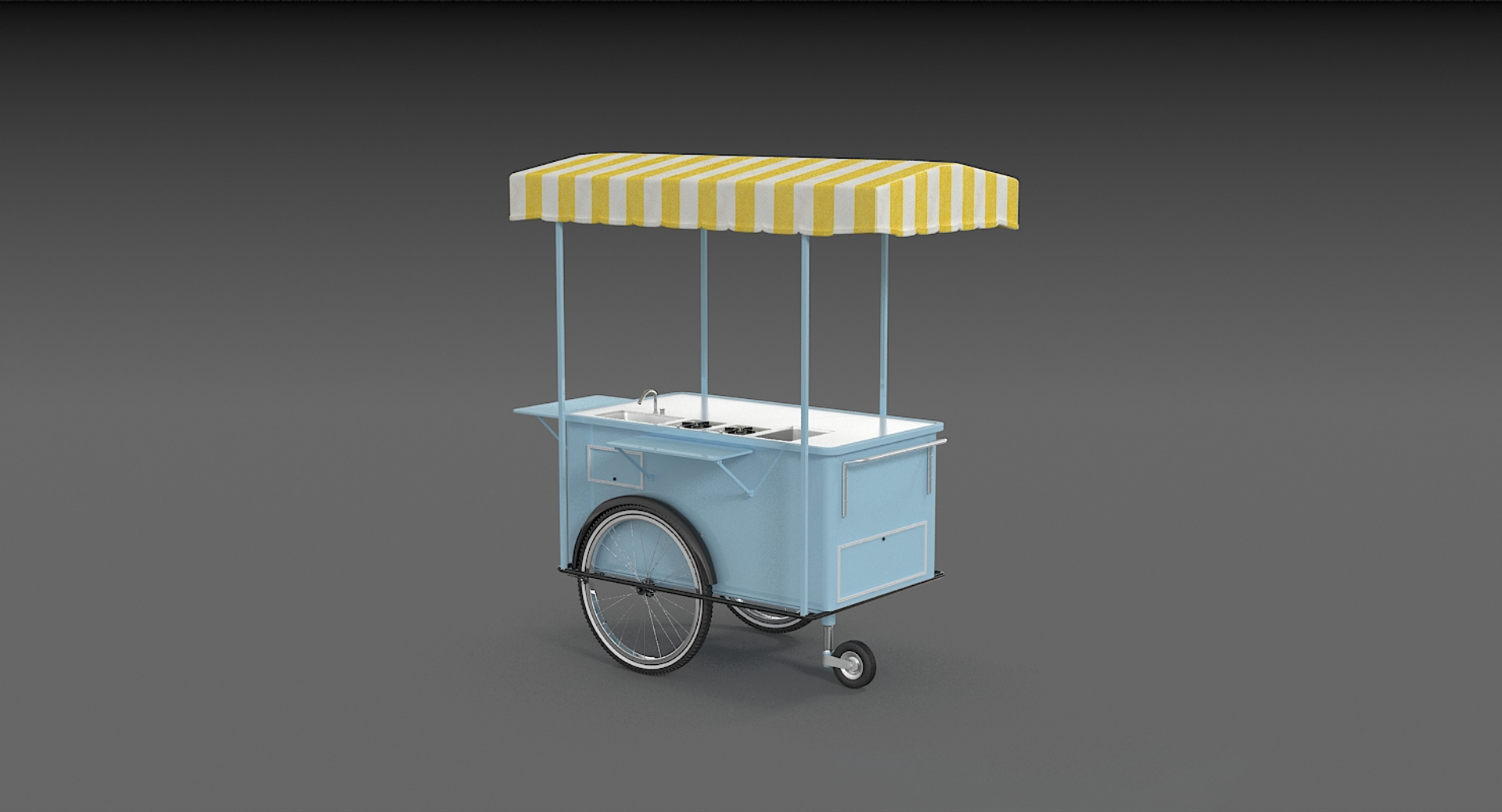 3D Street Food Cart Model - TurboSquid 1186411