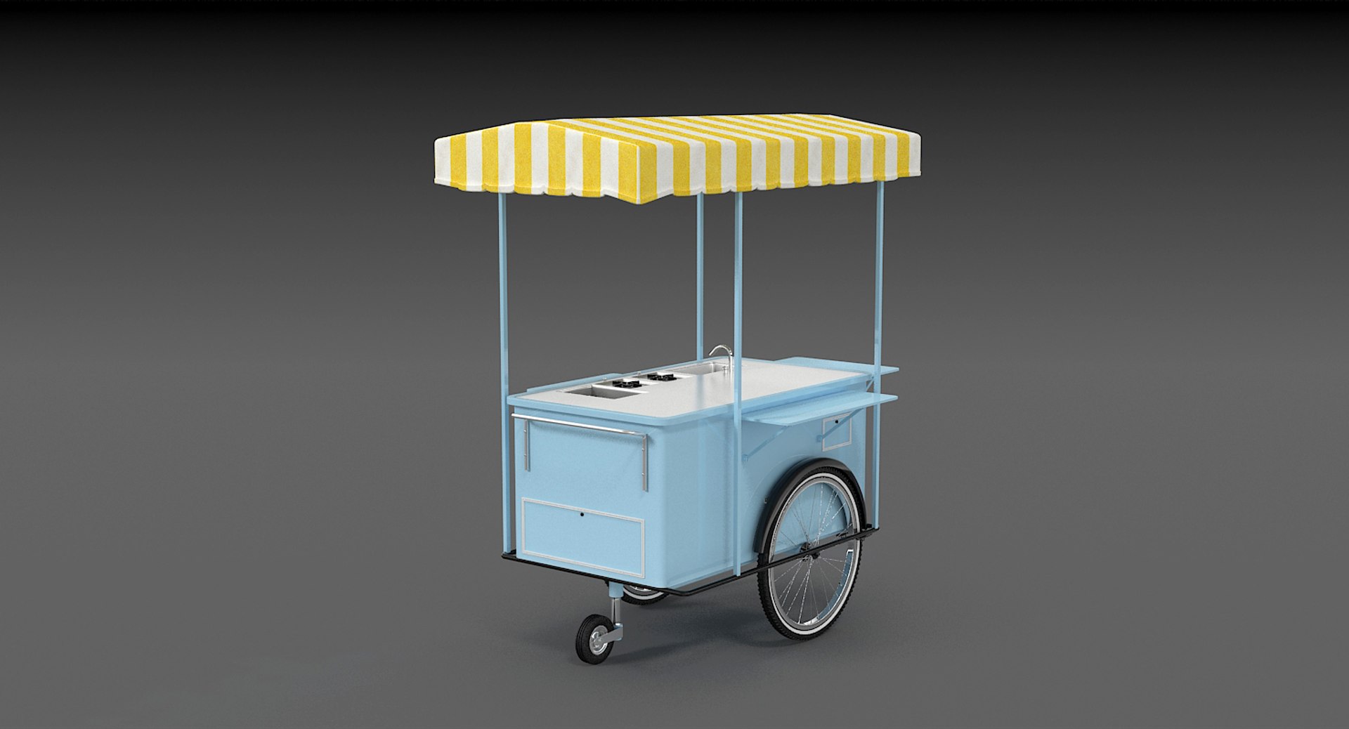 3D Street Food Cart Model - TurboSquid 1186411