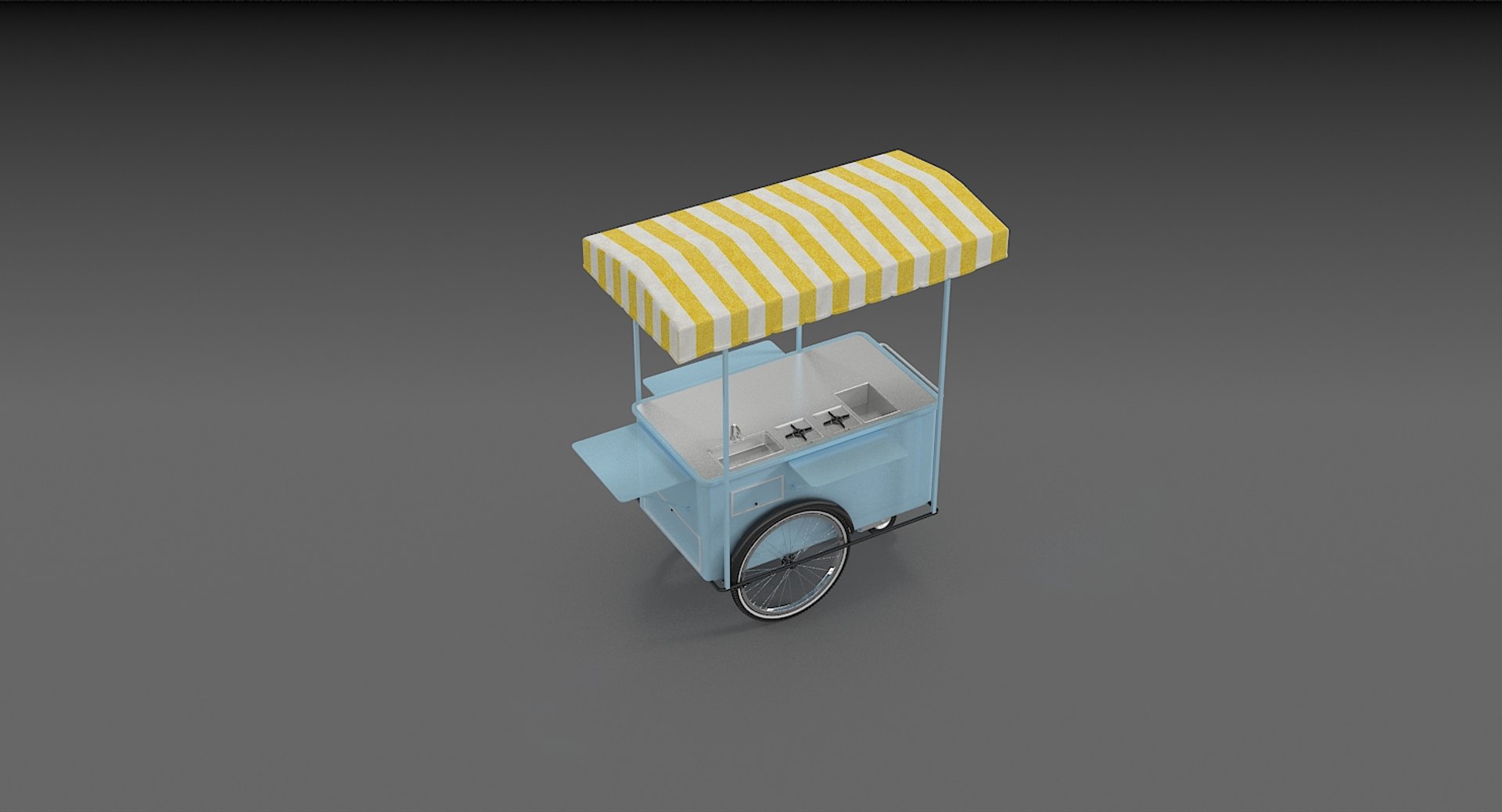 3D Street Food Cart Model - TurboSquid 1186411