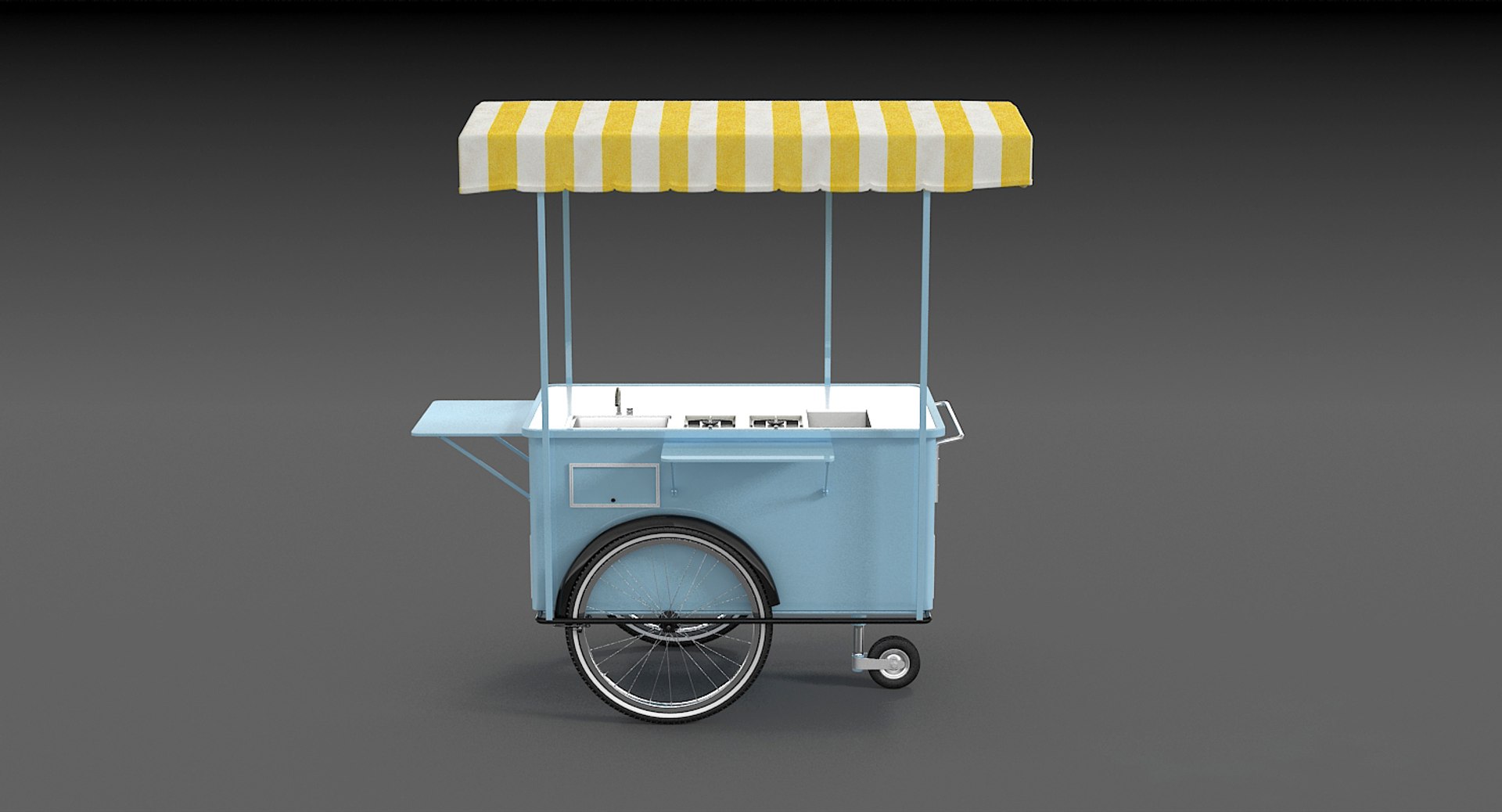 3D Street Food Cart Model - TurboSquid 1186411