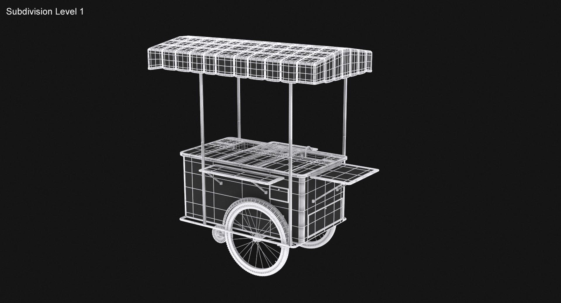 3D Street Food Cart Model - TurboSquid 1186411