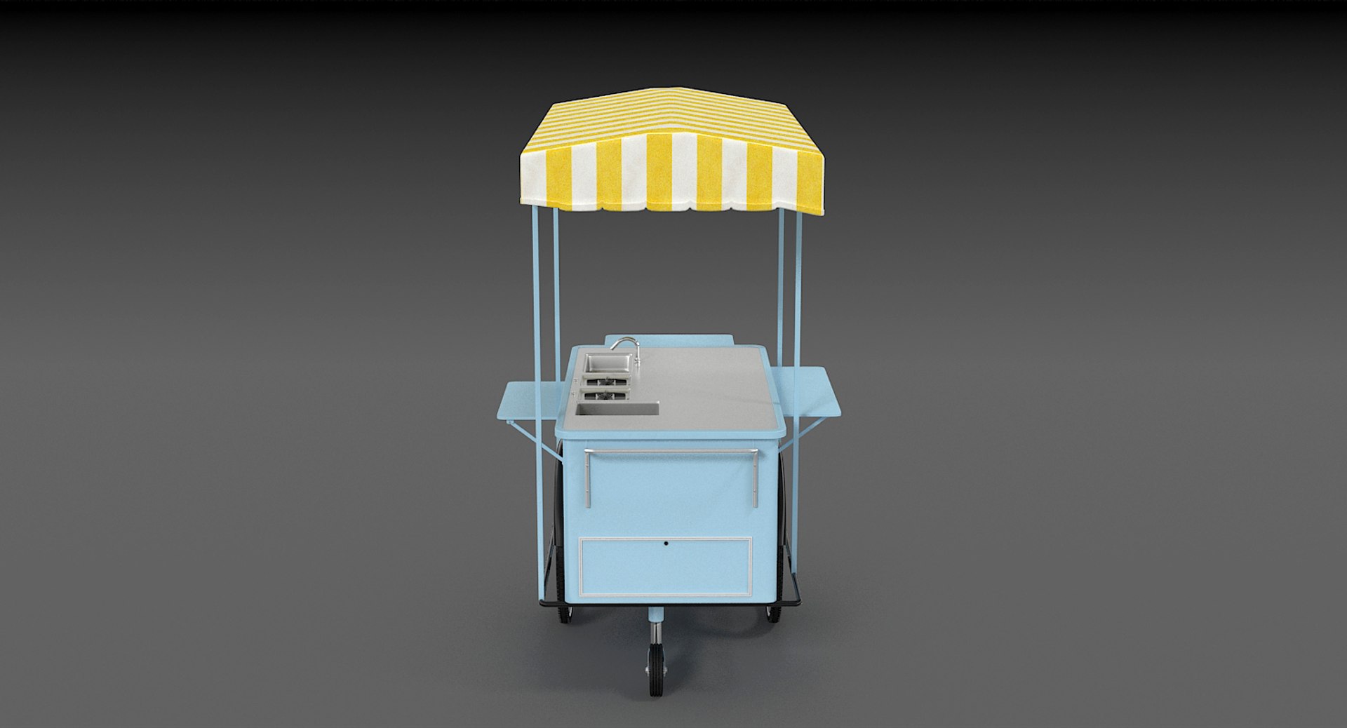 3D Street Food Cart Model - TurboSquid 1186411