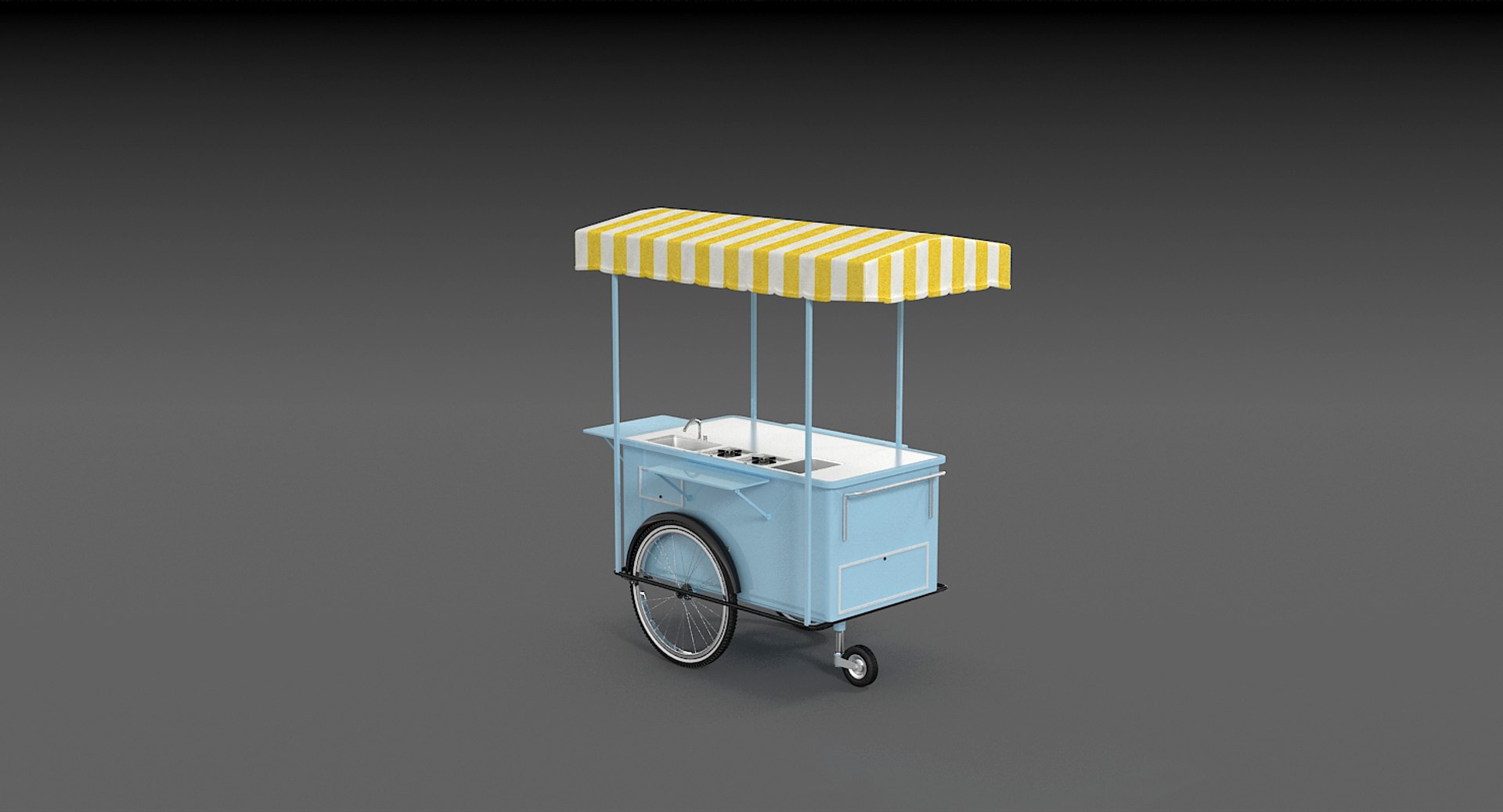 3D Street Food Cart Model - TurboSquid 1186411