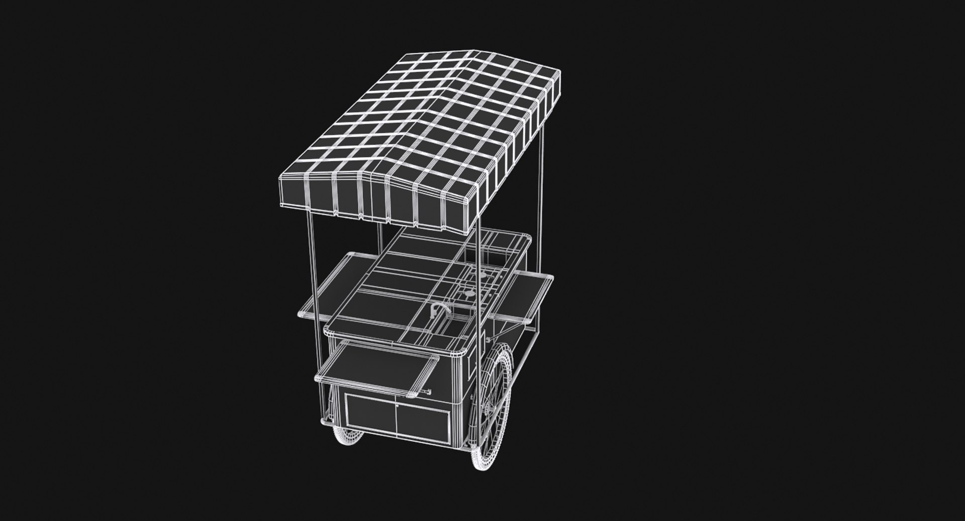 3D Street Food Cart Model - TurboSquid 1186411