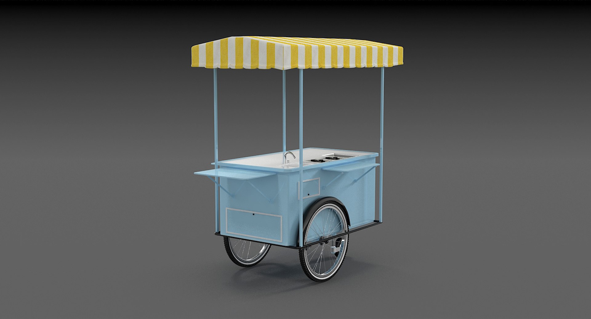 3D Street Food Cart Model - TurboSquid 1186411