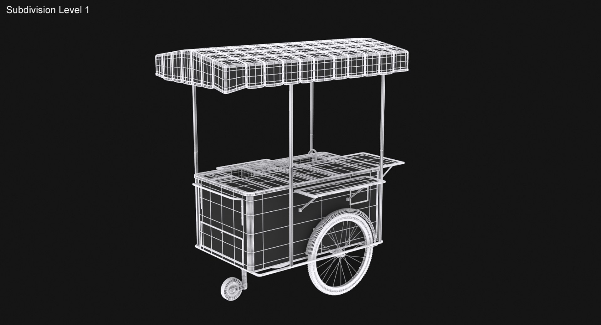 3D Street Food Cart Model - TurboSquid 1186411