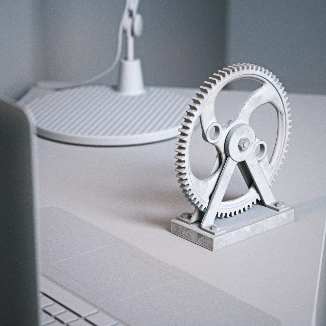 Photorealistic Mechanical Gear 3D Model - TurboSquid 1156328