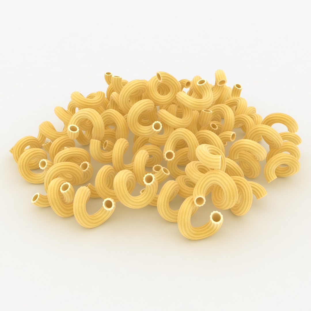 3D realistic spiral pasta pile - TurboSquid 1208760