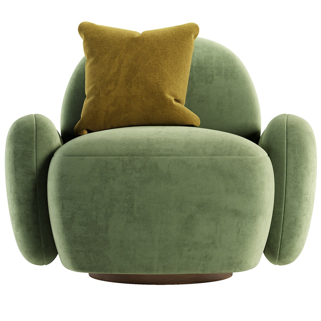 Layla Swivel Chair 2015 3D Model - TurboSquid 2246938