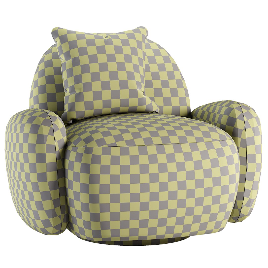 Layla Swivel Chair 2015 3D Model - TurboSquid 2246938