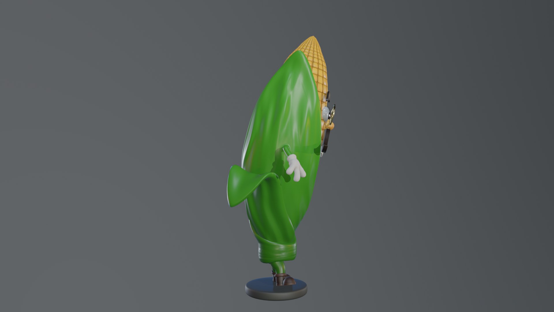 3D Cartoon Corn Character Rig Model - TurboSquid 2351707