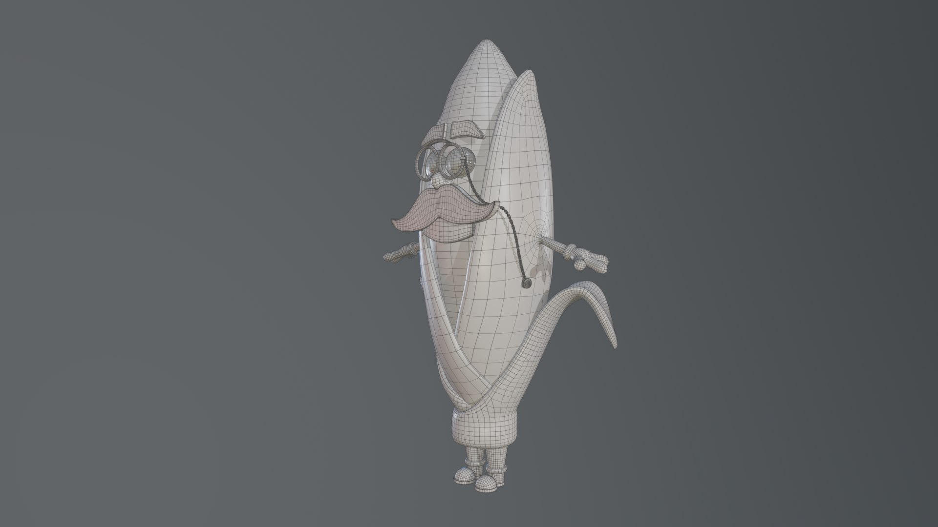 3D Cartoon Corn Character Rig Model - TurboSquid 2351707