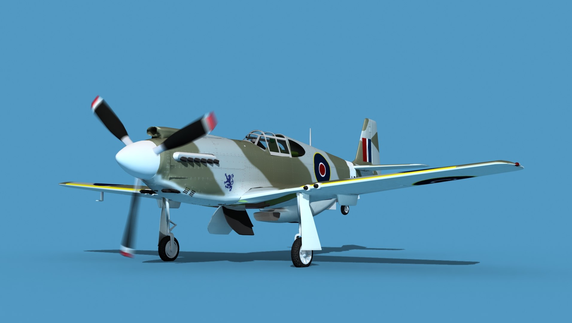 North American A-36A Apache V11 RAF Model - TurboSquid 1921990
