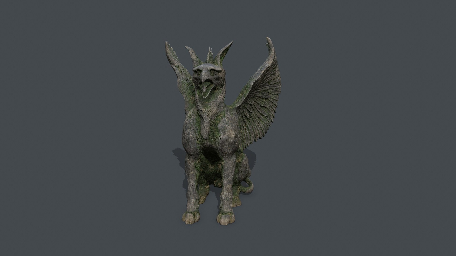3D Statue Creature - TurboSquid 2153483