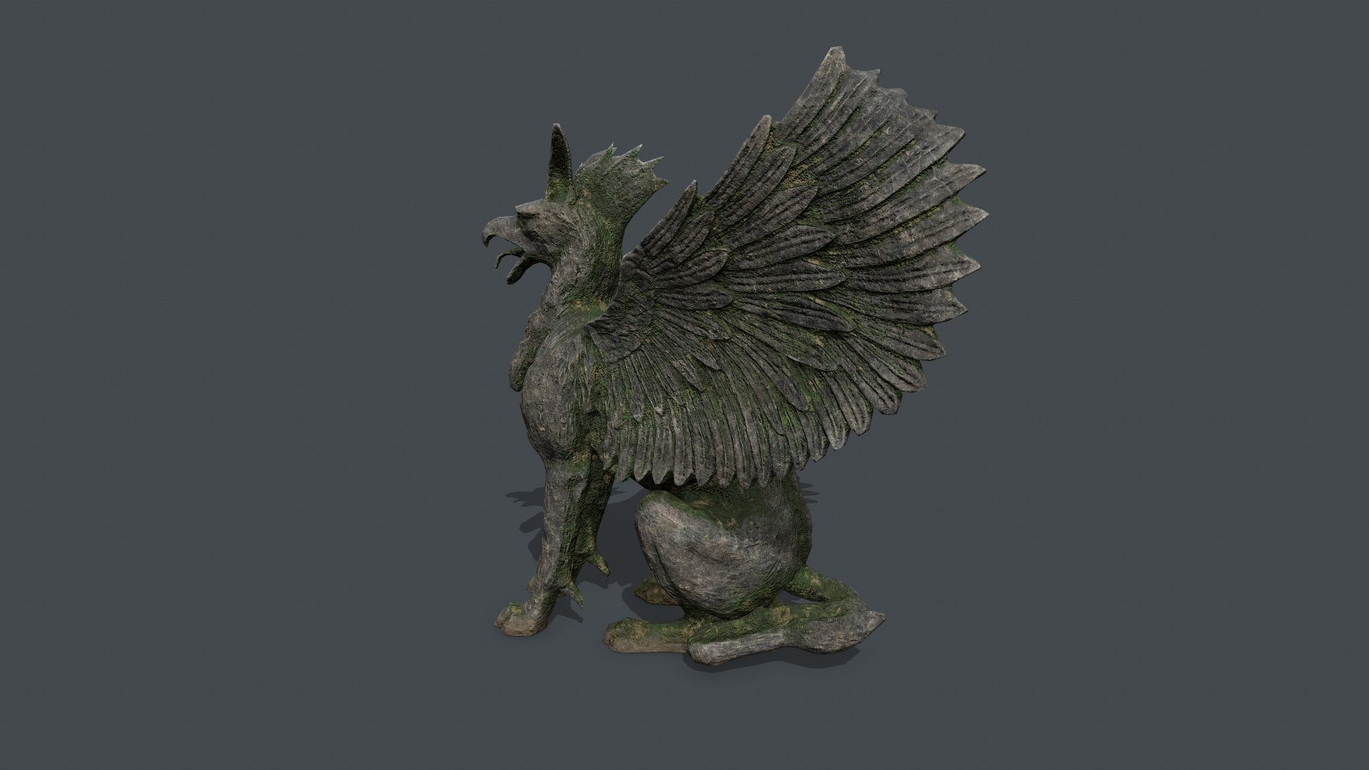 3D Statue Creature - TurboSquid 2153483