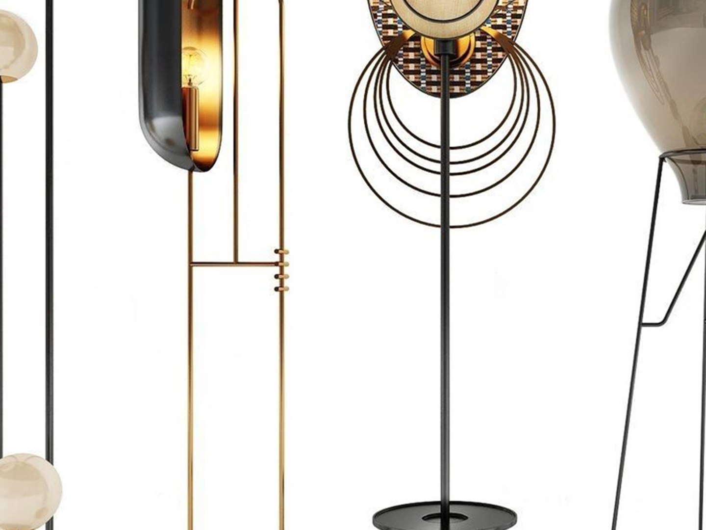 3D Modern floor lamp combination model - TurboSquid 2057311