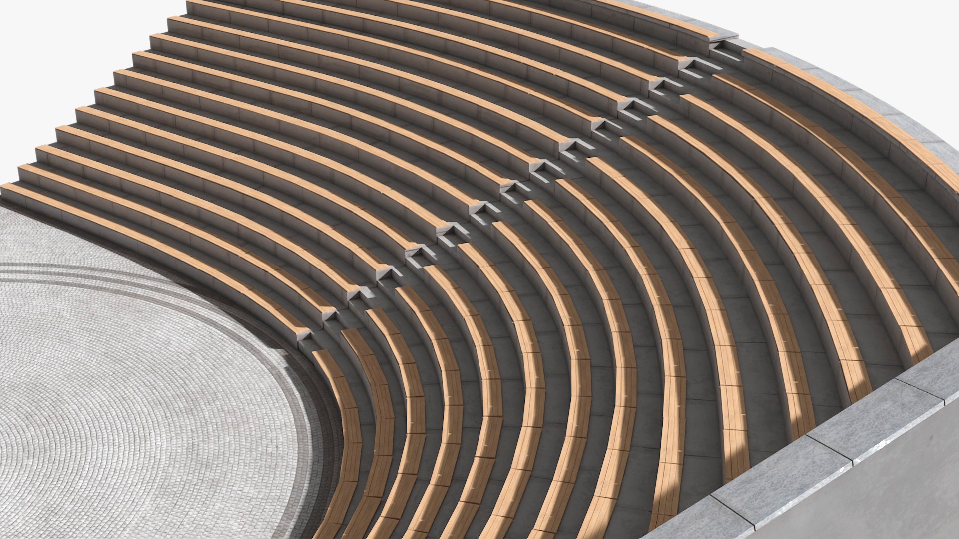 Stone Amphitheater With Stage 3D Model - TurboSquid 2378176