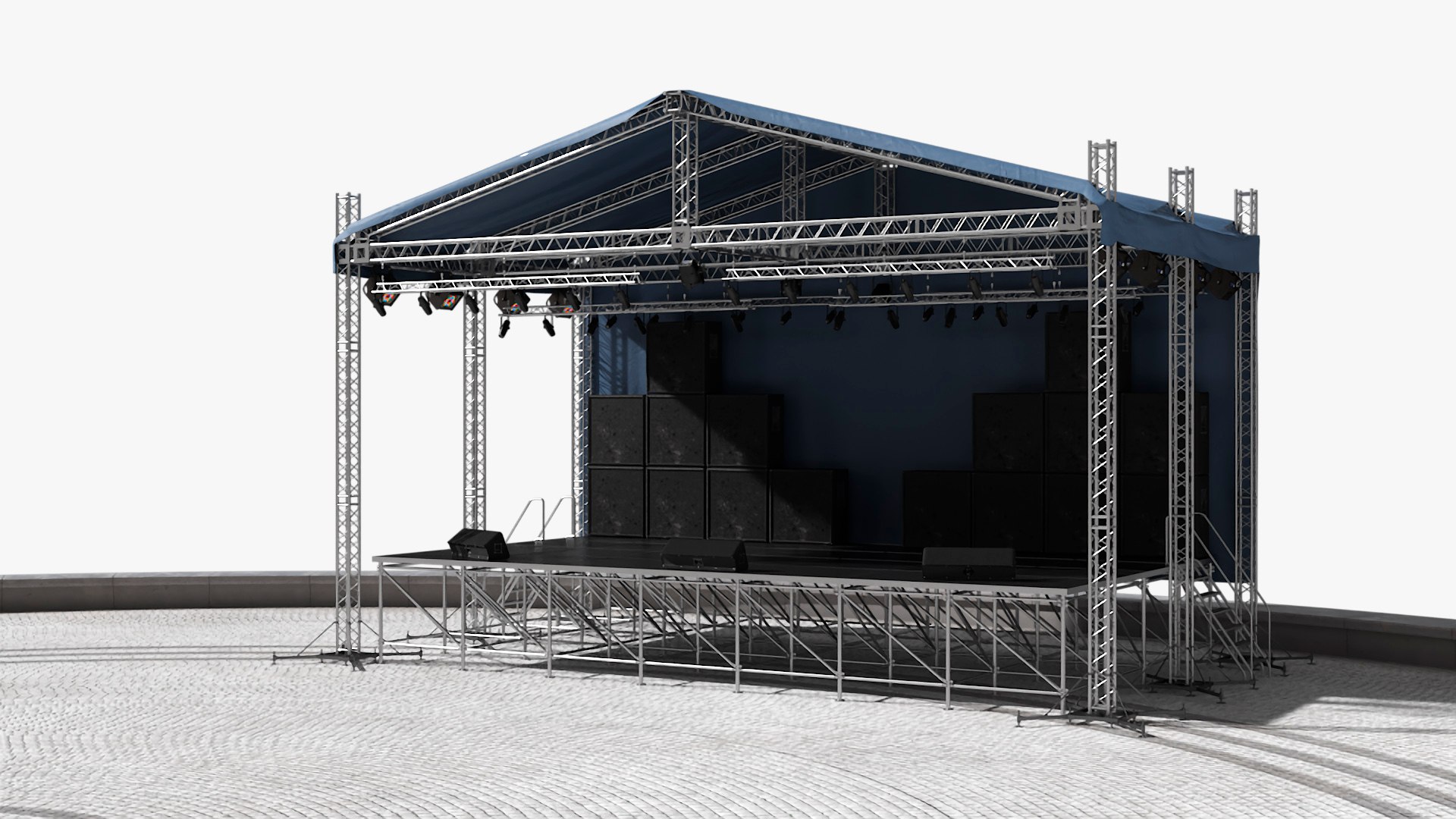 Stone Amphitheater With Stage 3D Model - TurboSquid 2378176