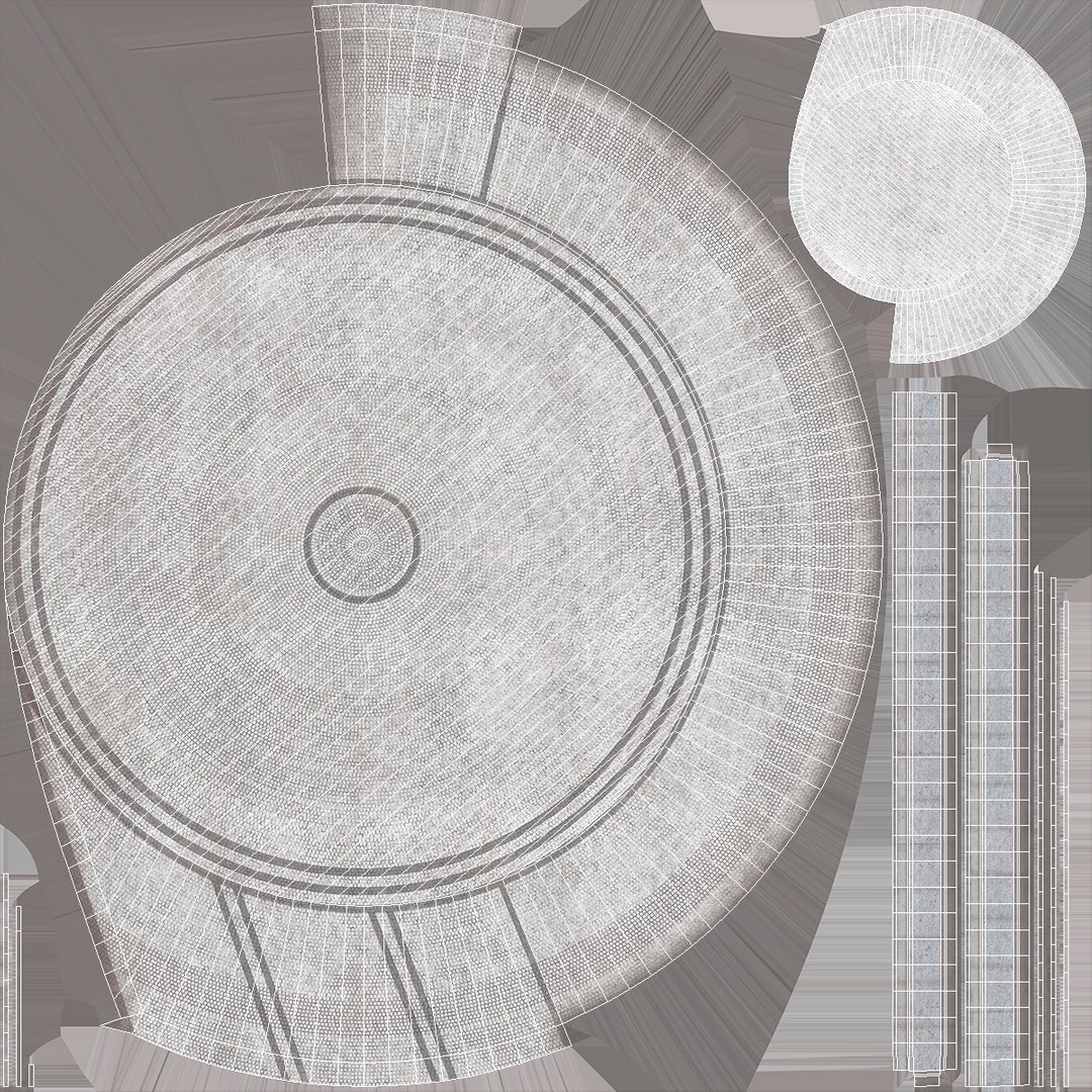 Stone Amphitheater With Stage 3D Model - TurboSquid 2378176