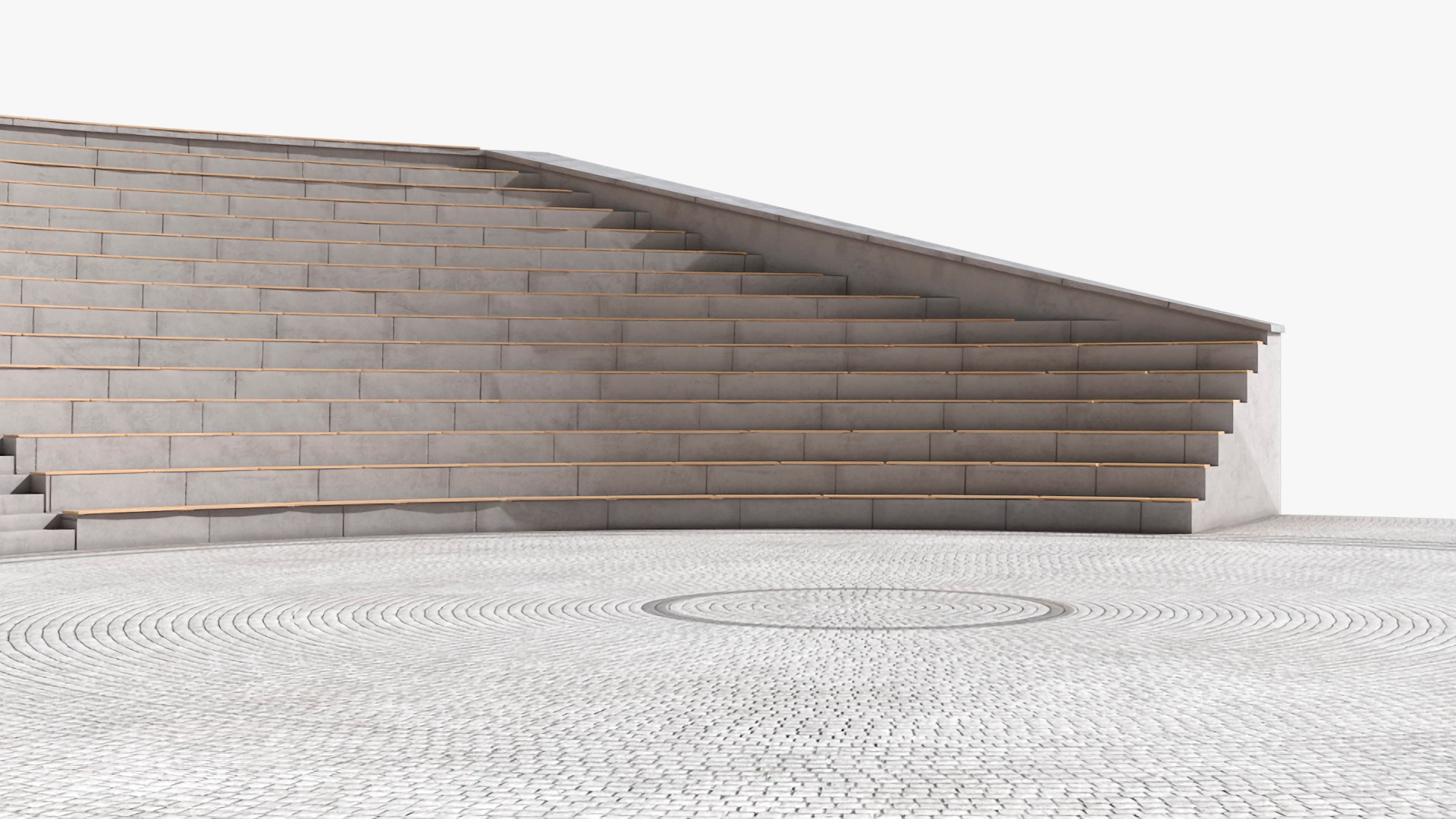 Stone Amphitheater With Stage 3D Model - TurboSquid 2378176