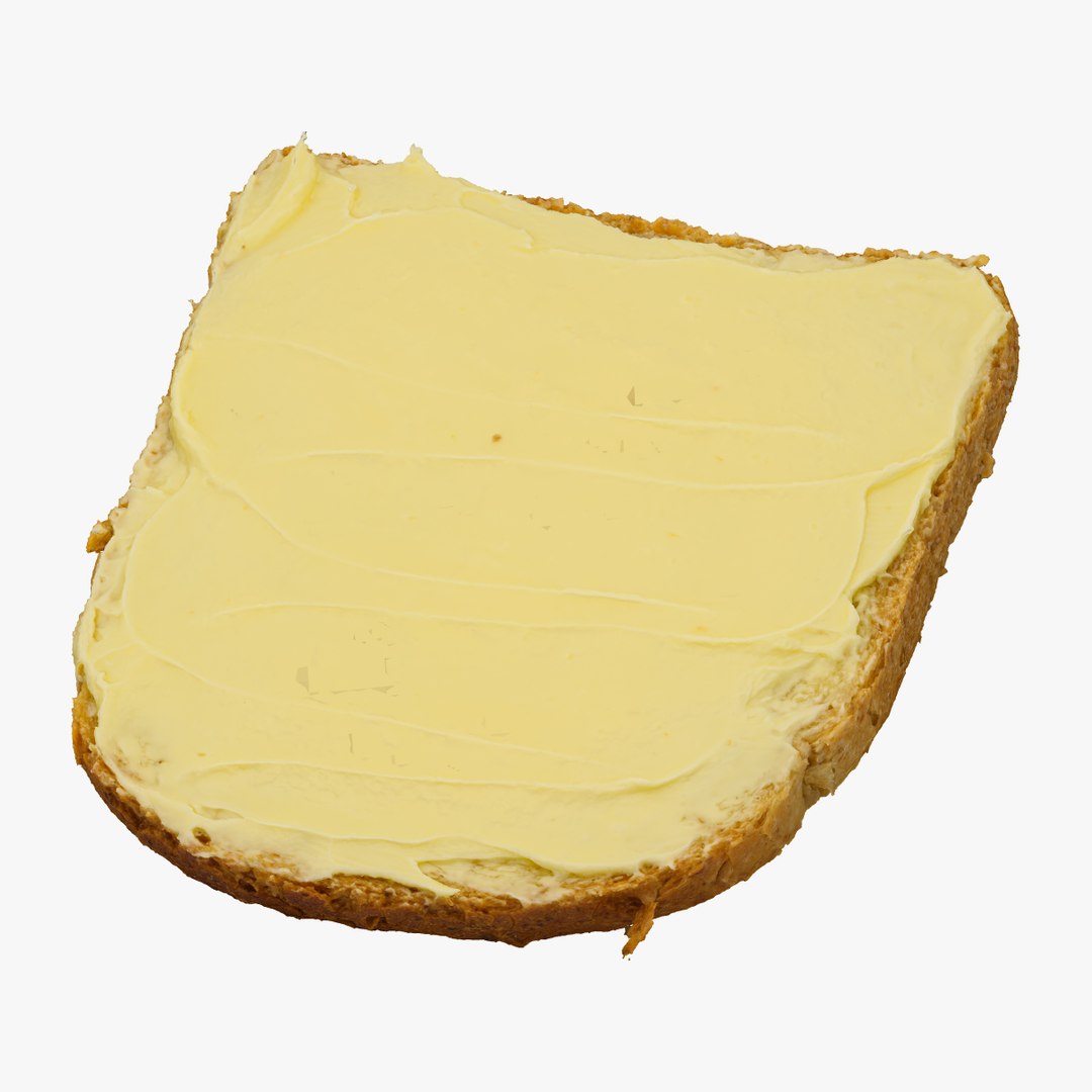 3D toast margarine 01 raw - TurboSquid 1690163