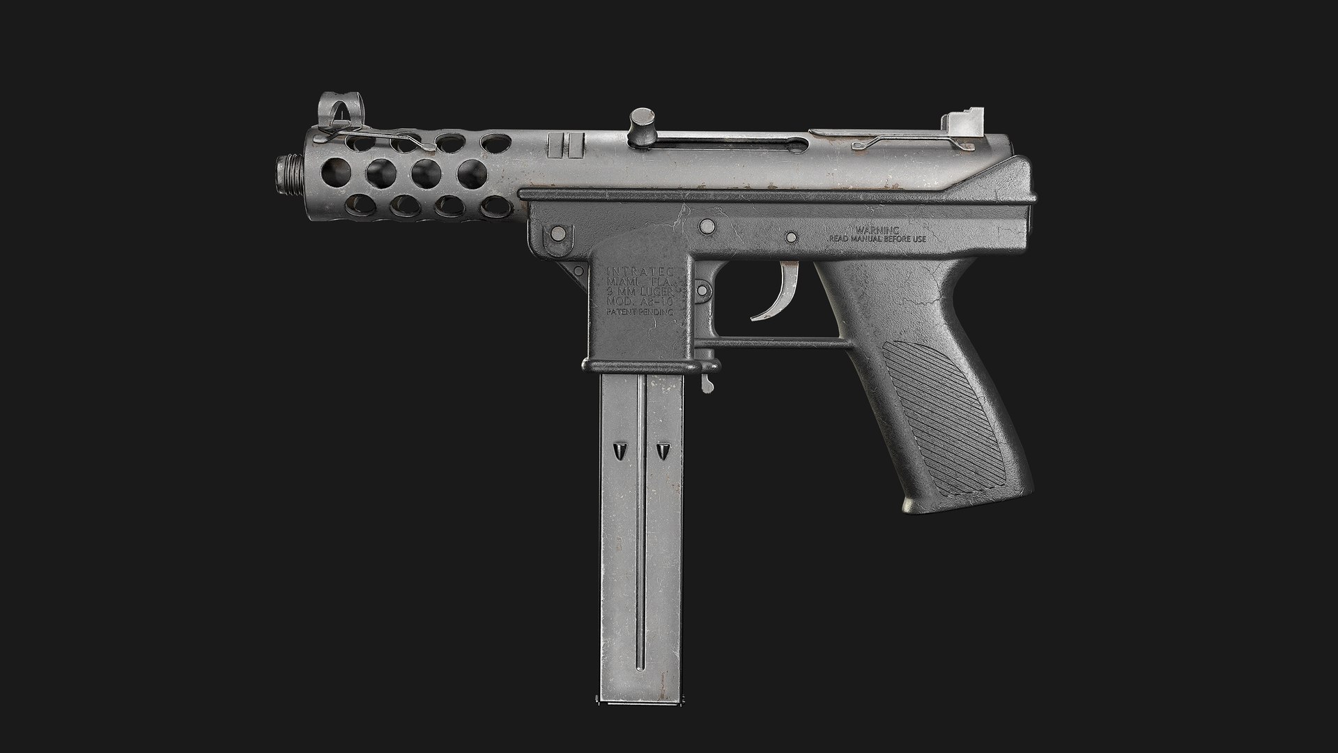 Intratec TEC-DC9 Game-ready PBR Modelo 3D - TurboSquid 1942994