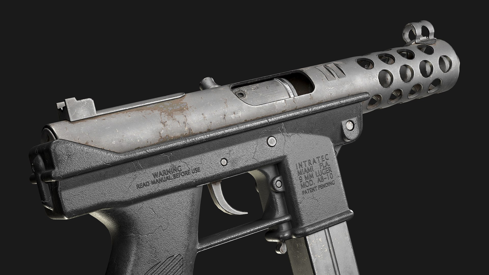 3D Intratec TEC-DC9 Game-ready PBR Model - TurboSquid 1942994