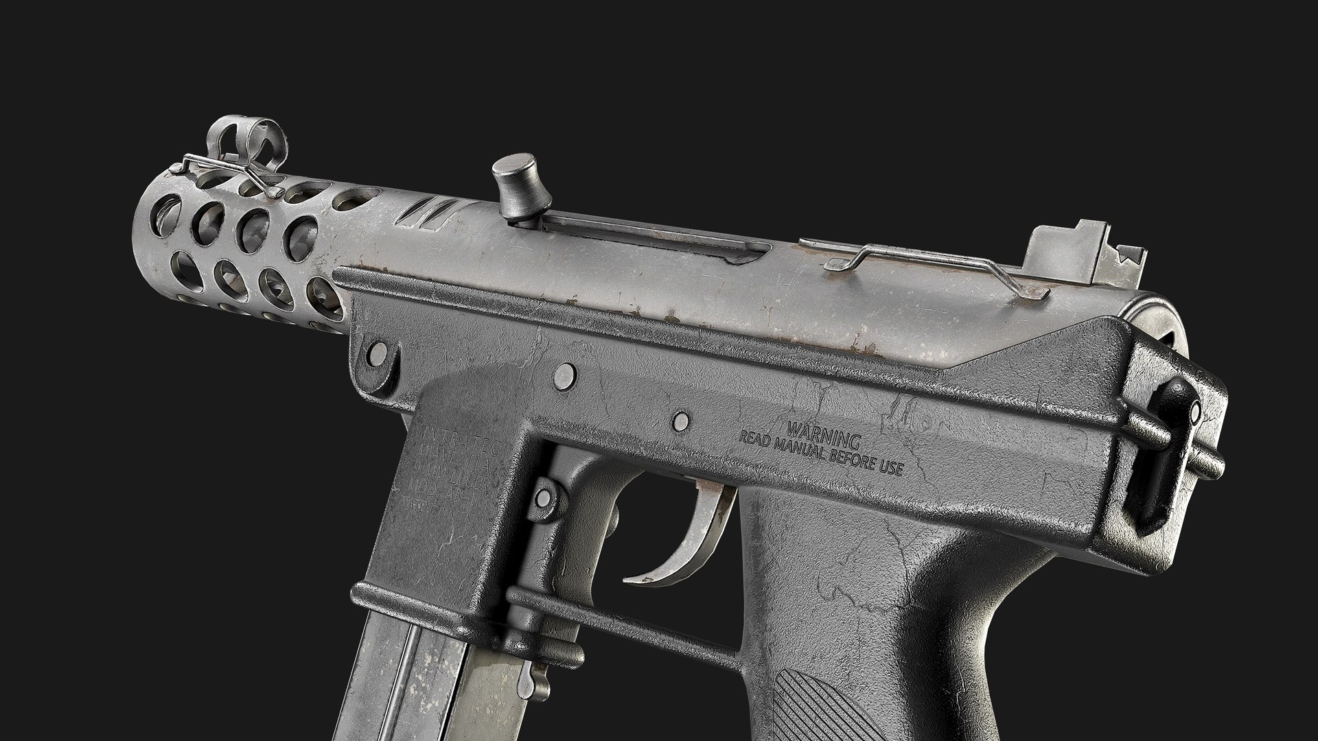 3D Intratec TEC-DC9 Game-ready PBR Model - TurboSquid 1942994